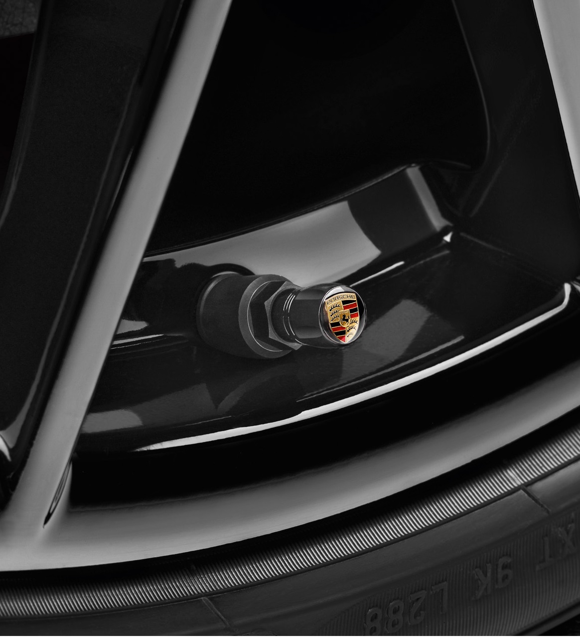 Porsche Crest Valve Sleeves with Caps. Porsche Doncaster Online Shop