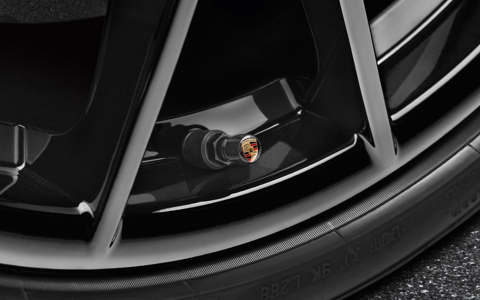 Porsche Crest Valve Sleeves with Caps. Porsche Doncaster Online Shop