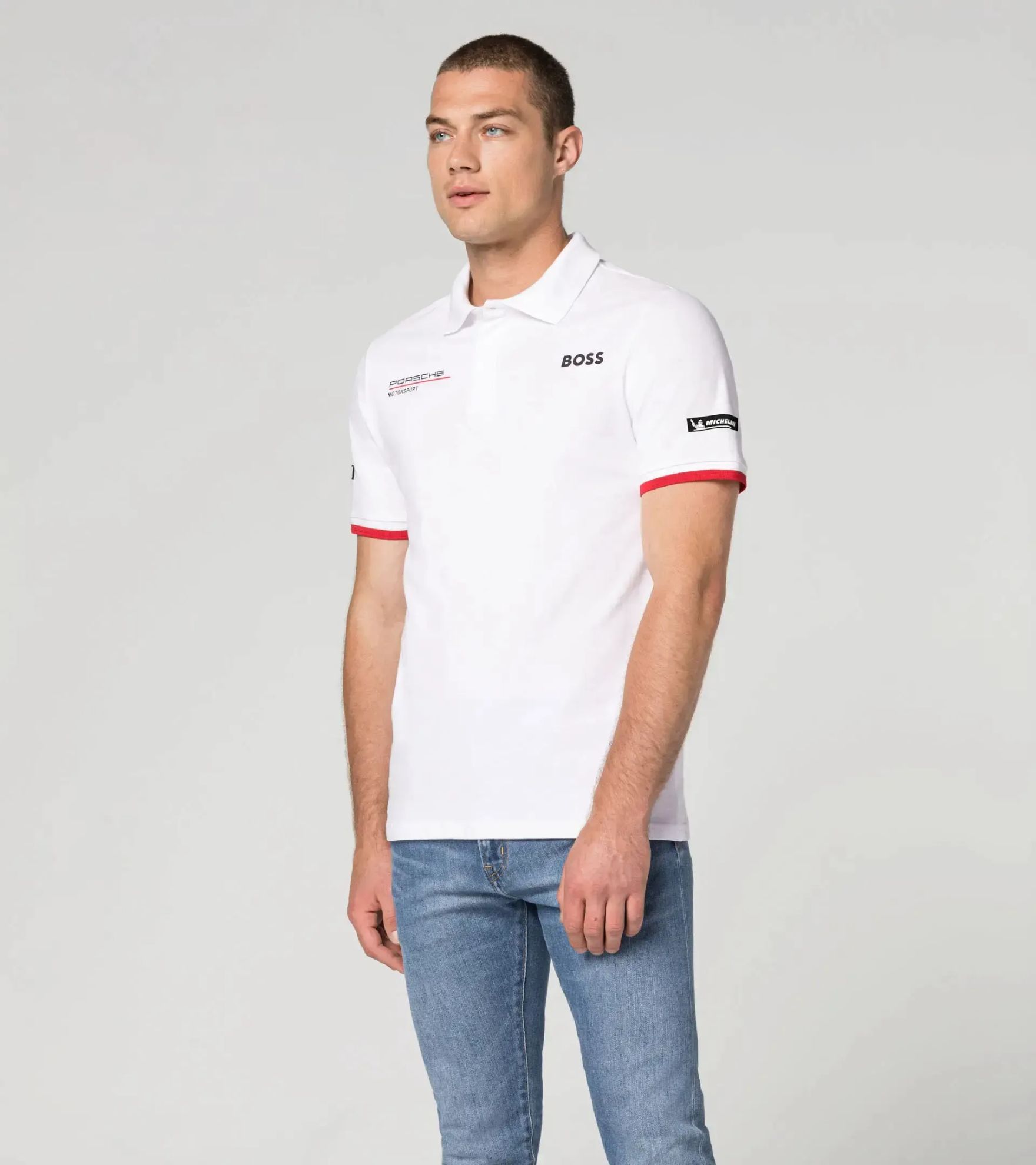 Motorsport x Boss Polo Shirt in White for Men. Porsche Doncaster Online ...