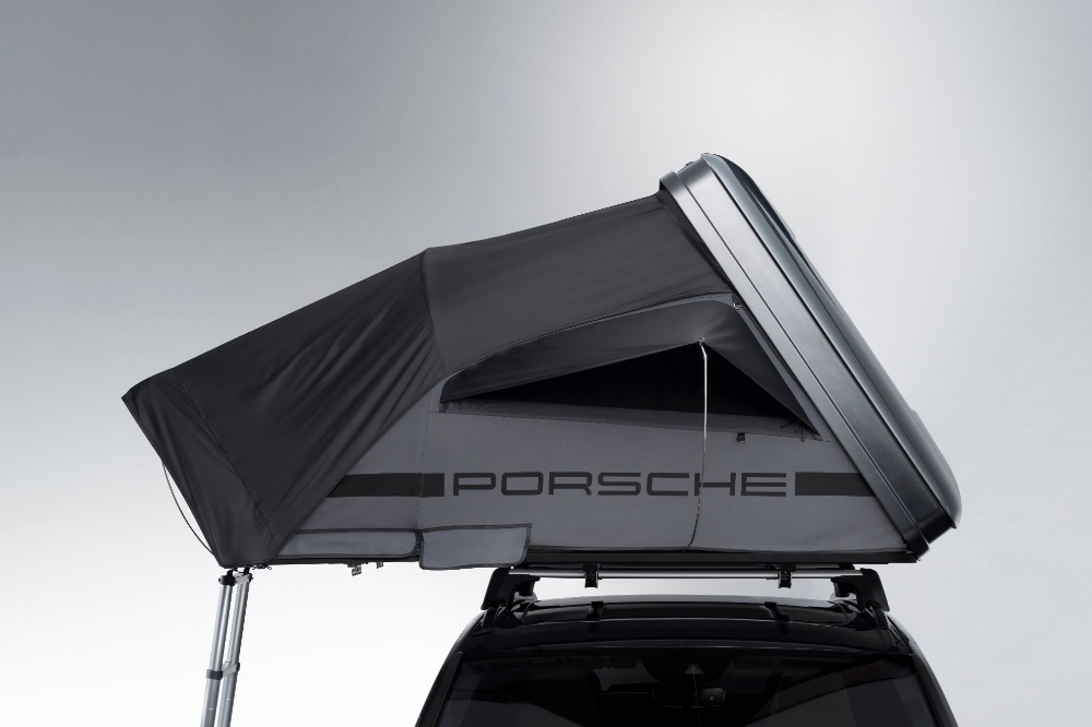 Roof Tent in Black & Dark Grey. Porsche Doncaster Online Shop