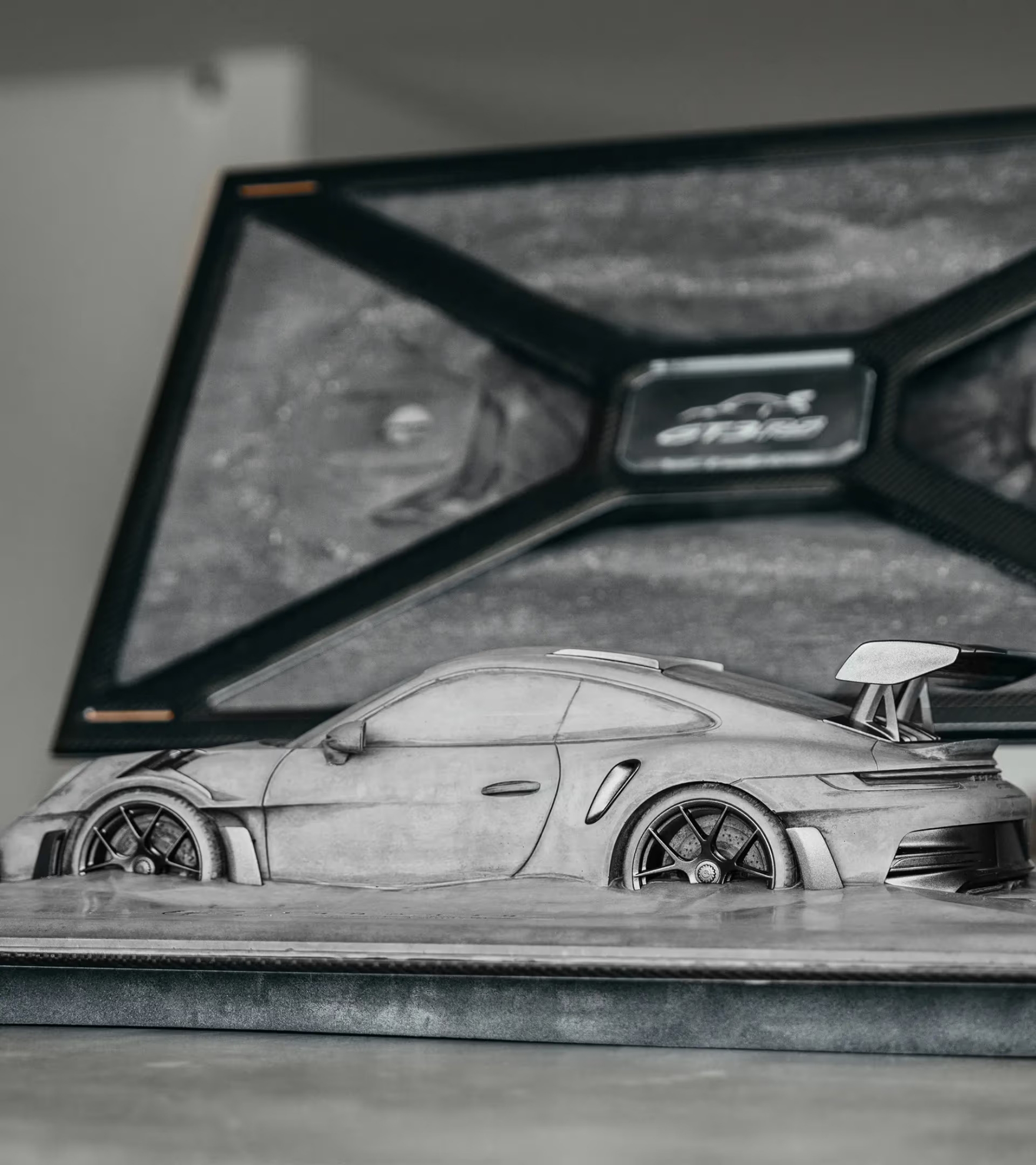 Porsche 911 GT3 RS (992) Concrete Sculpture – Limited Edition. Porsche ...
